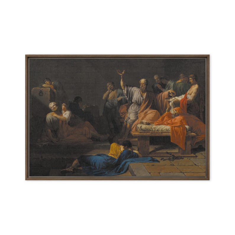The Death of Socrates - Framed Wall Art - Etsy
