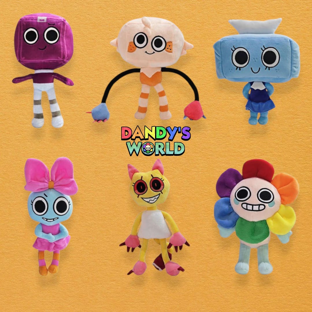 Dandy's World Plush Cute Dandy World Scrap Stuffed Horror Game Goob ...