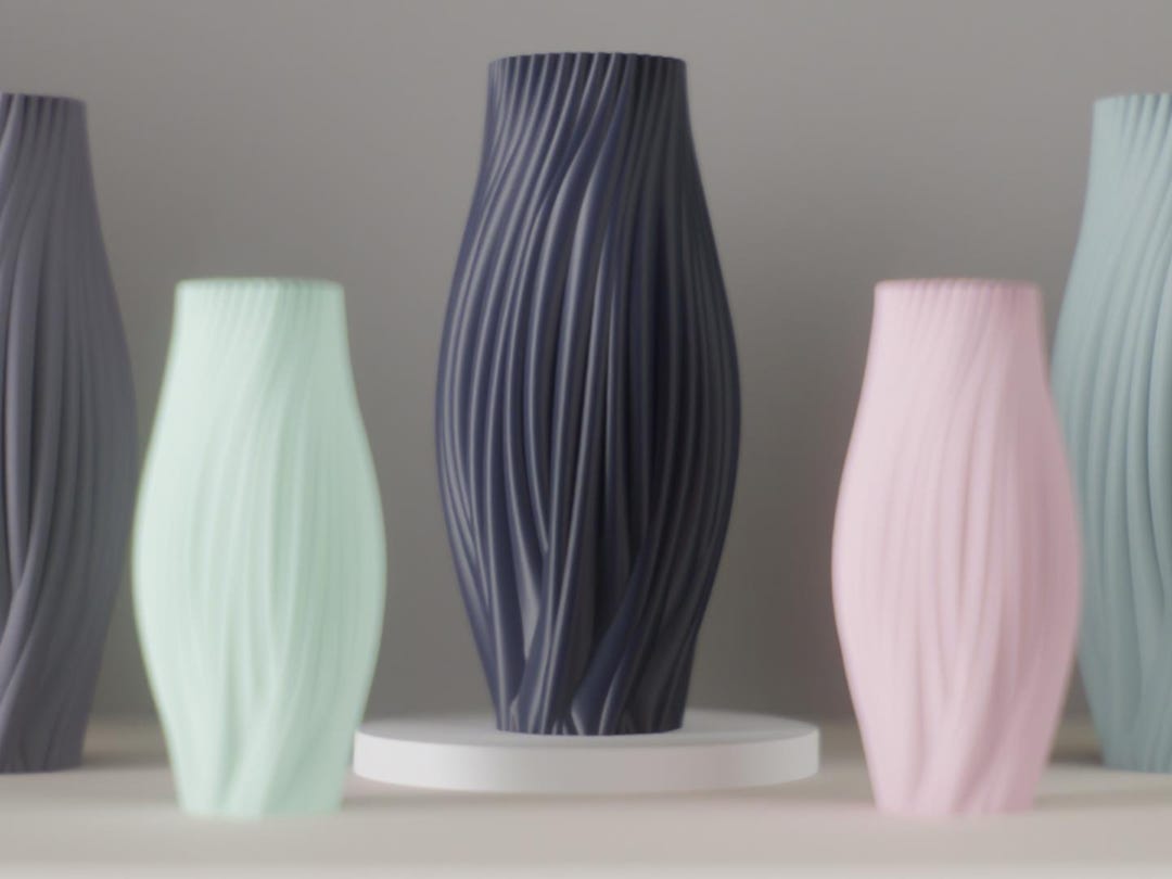 Twist Wave Vase – Modern 3D Printed Home Decor - Etsy