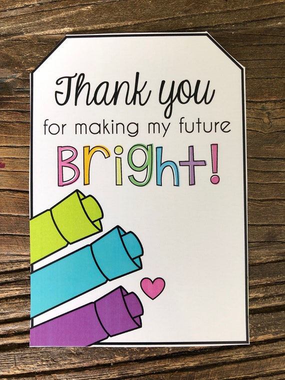 Thank You for Being the Highlight of My Year Printable | Etsy