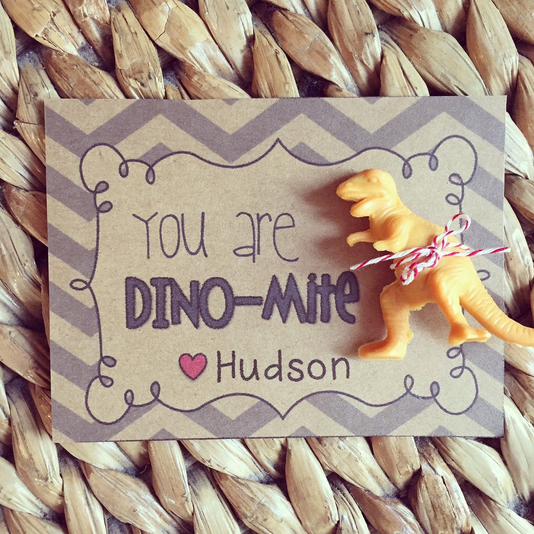 Valentine PRINTABLE- You Are Dino-mite Valentine! (INSTANT DOWNLOAD) by ...