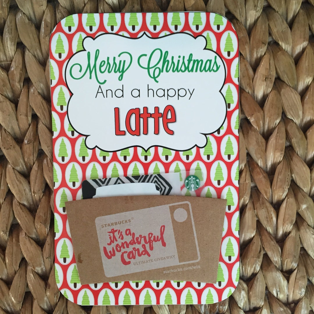 Christmas PRINTABLE 'merry Christmas and Happy Latte" Gift Tags ...