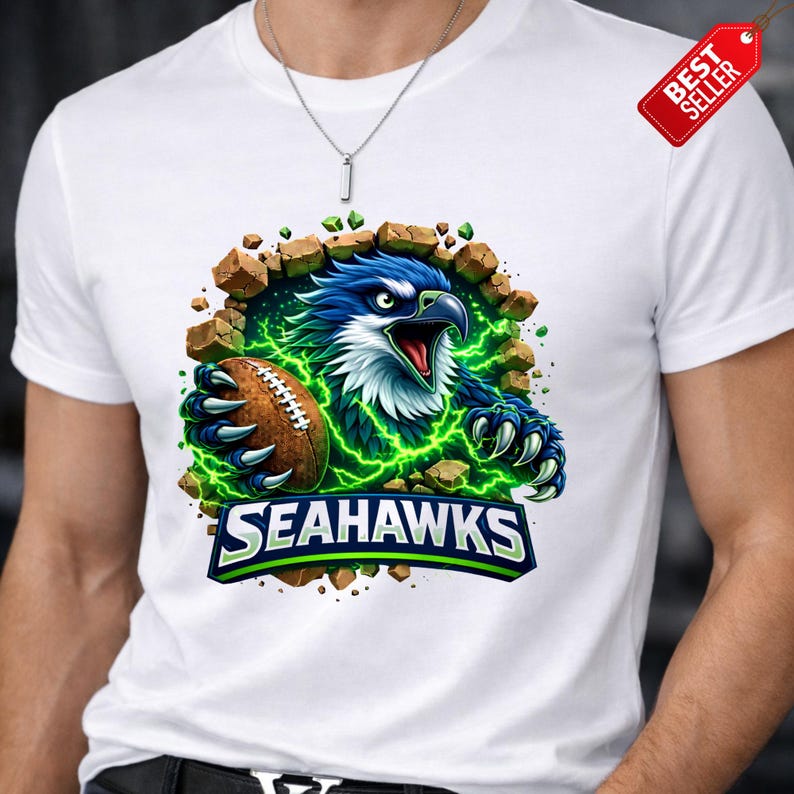 Seahawks Tumbler Sublimation Design, Football Clipart (digital Download ...