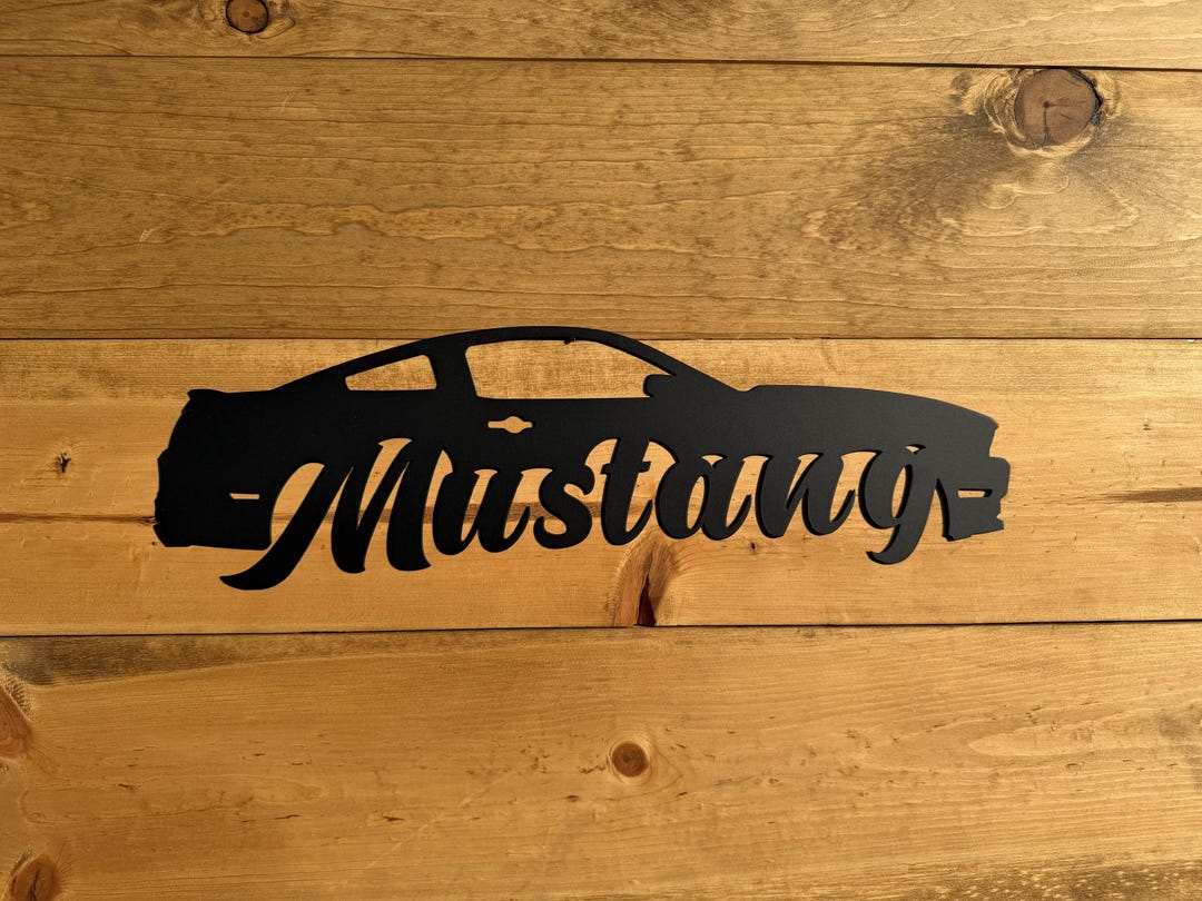 Ford Mustang 5th Gen Metal Sign - Muscle Car Wall Art - Etsy