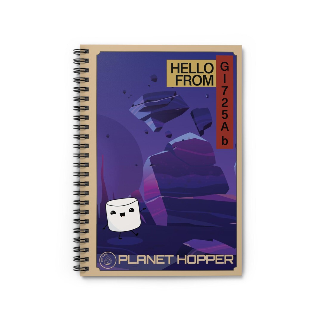 Exoplanet Gi725ab Planet Hopper Spiral Notebook - Cosmic Camper ...
