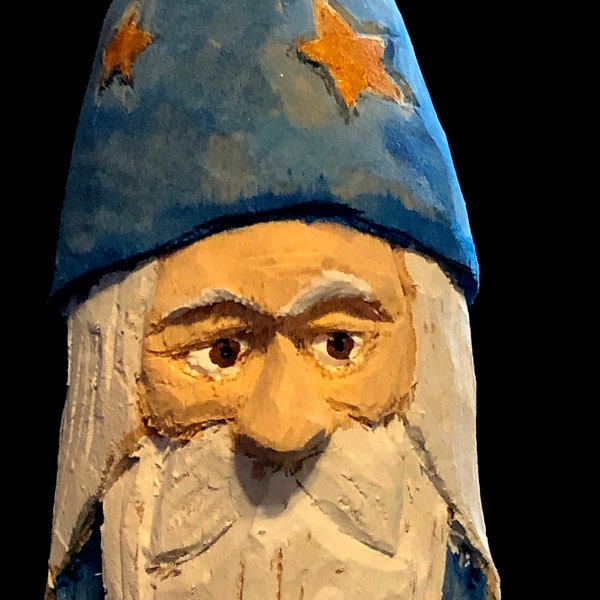 Hand Carved Wizard - Etsy