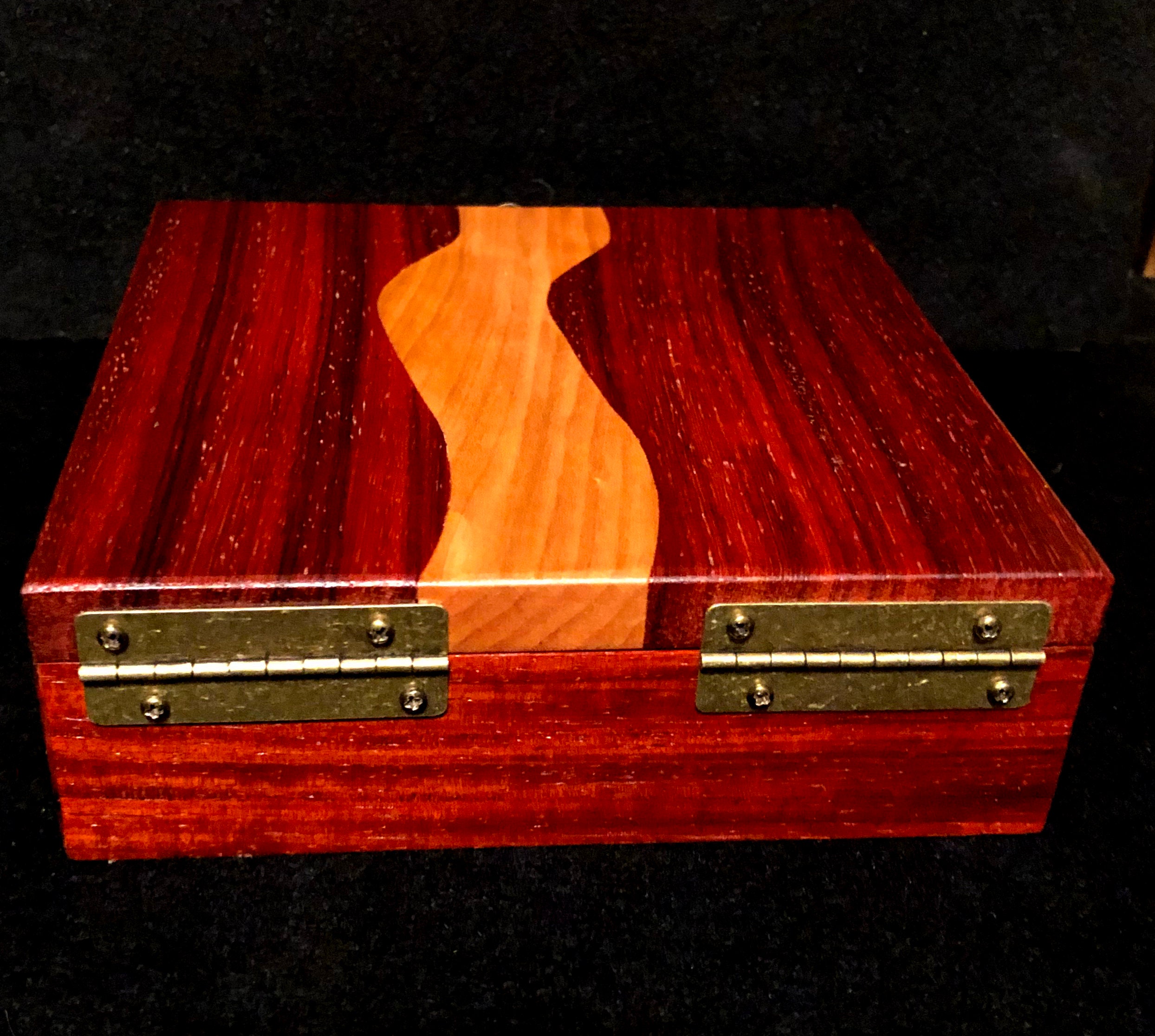 Paduak and Cherry Wood Keepsake Box - Stunningly Gorgeous Home Decor - Etsy