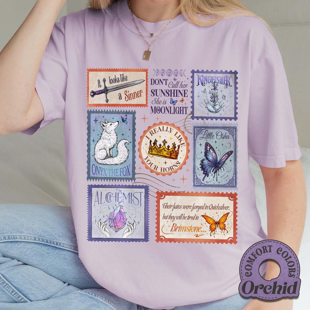 Quicksilver Brimstone Posted Stamps Comfort Colors Shirt, Fae and ...