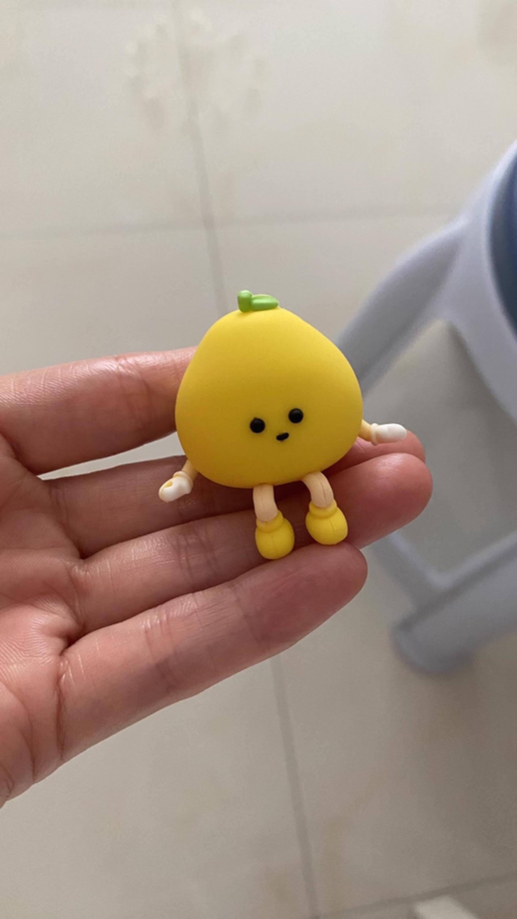 Cute Resin Lemon Figurine Set, Kawaii Desk Decor, Bookshelf Sitter ...