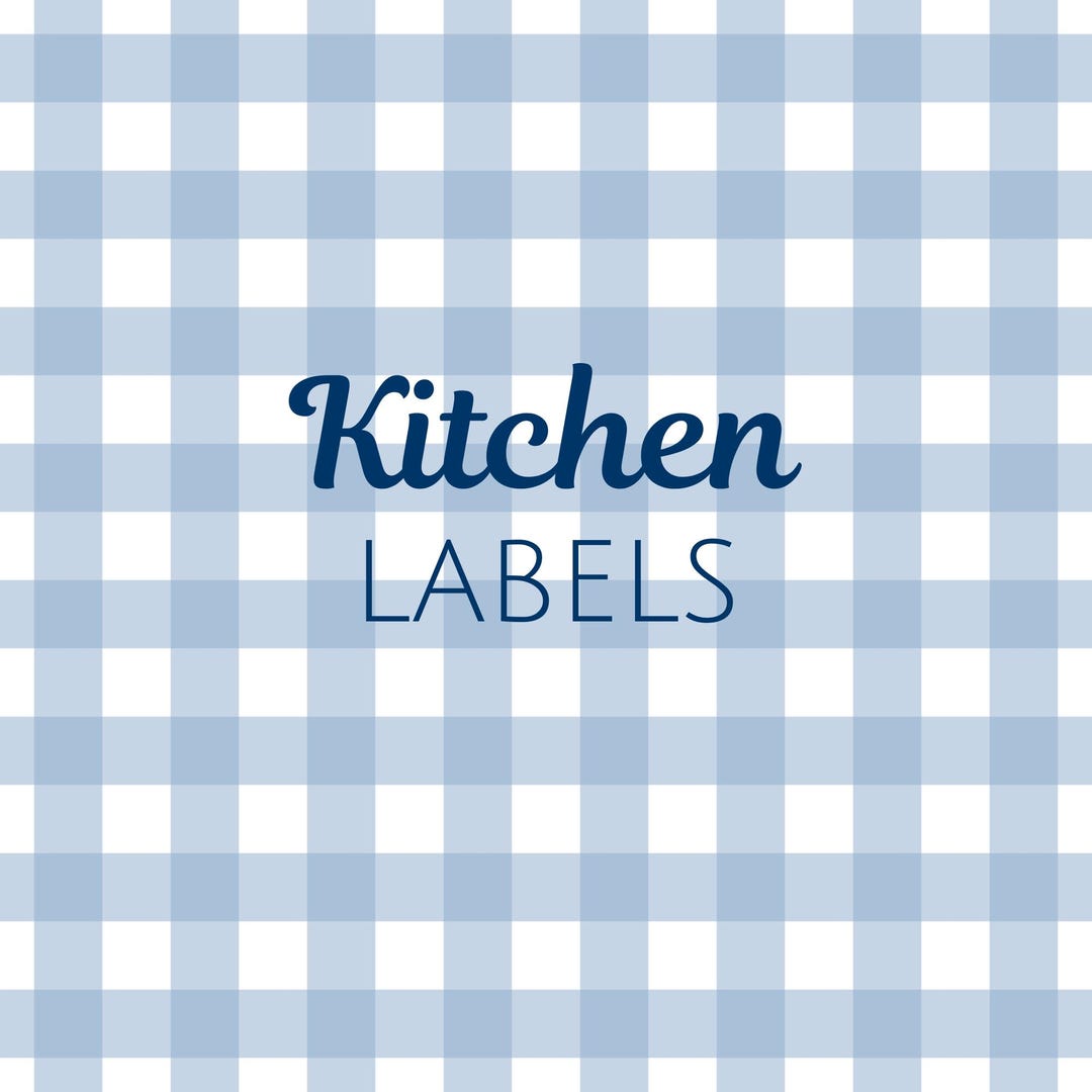 Pick Your Own Kitchen Labels and Decals / Pantry, Baking, Spice Rack ...