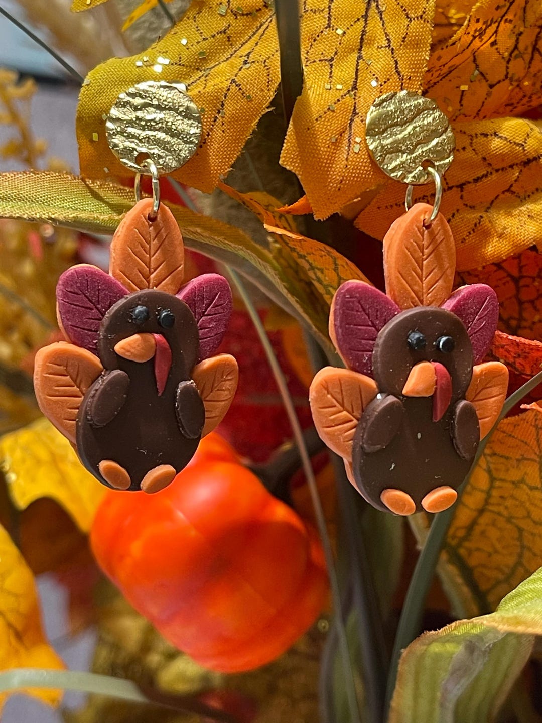 Festive Tri-color Thanksgiving Turkey Made With Polymer Clay and ...