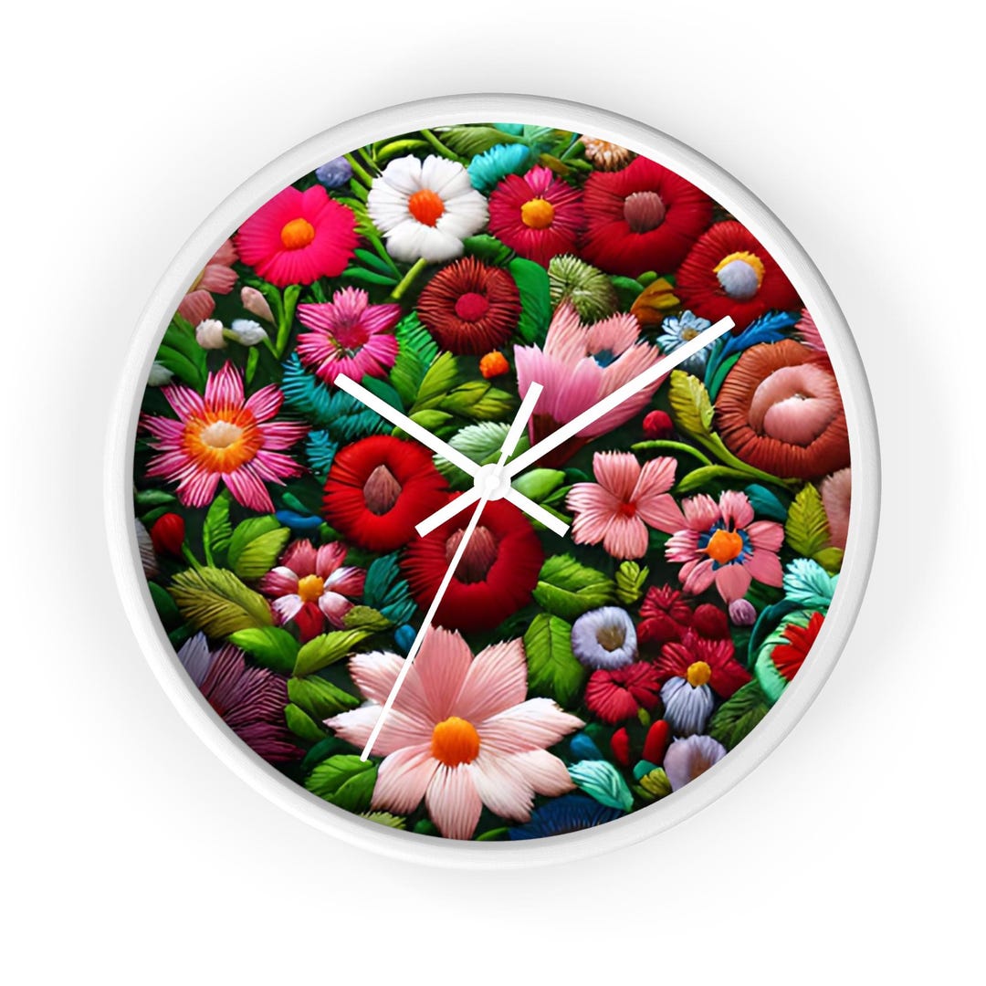 Knitting Yarn Wall Clock: Craft Room Decor for Yarn Lovers - Etsy