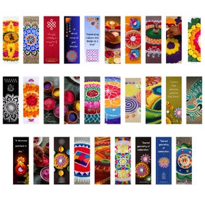 Rangoli Bookmarks: Vibrant Indian Designs (digital Download) - Etsy
