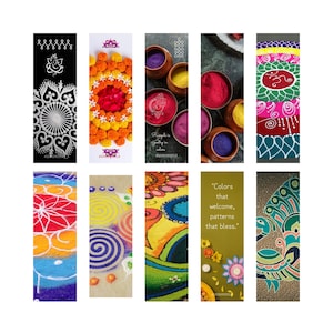 Rangoli Bookmarks: Vibrant Indian Designs (digital Download) - Etsy
