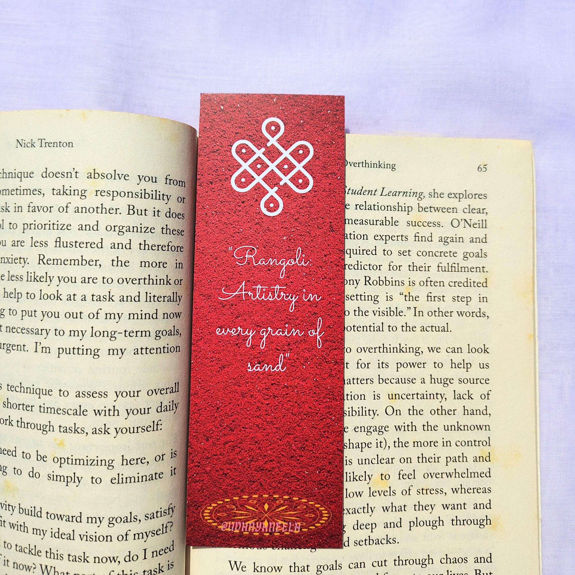 Rangoli Bookmarks Set: Vibrant Indian Art, Printable PDF, 1 Zip (2x6 ...