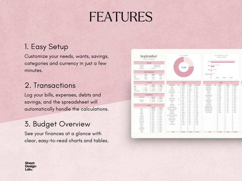 50/30/20 Budget Planner Google Sheets Monthly Weekly Paycheck Tracker ...