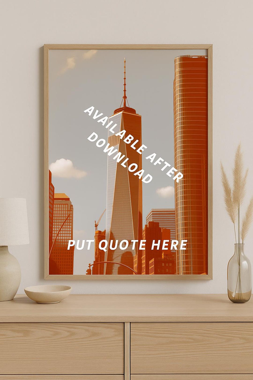 Custom Printable Quote Poster | New York Frame Digital Download - Etsy