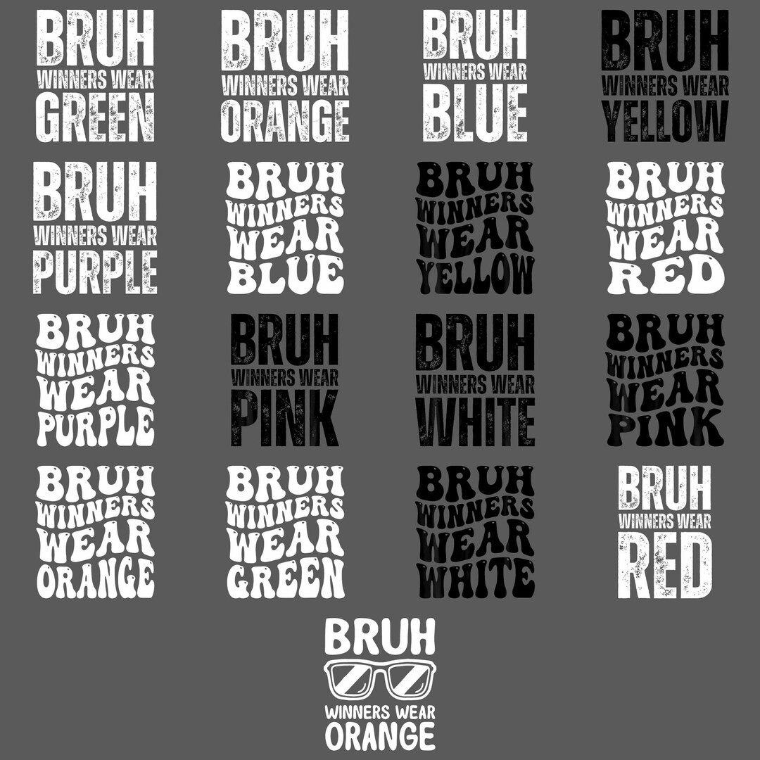 Winners Wear Team Spirit Week PNG, Game Day Color War Sports Day ...