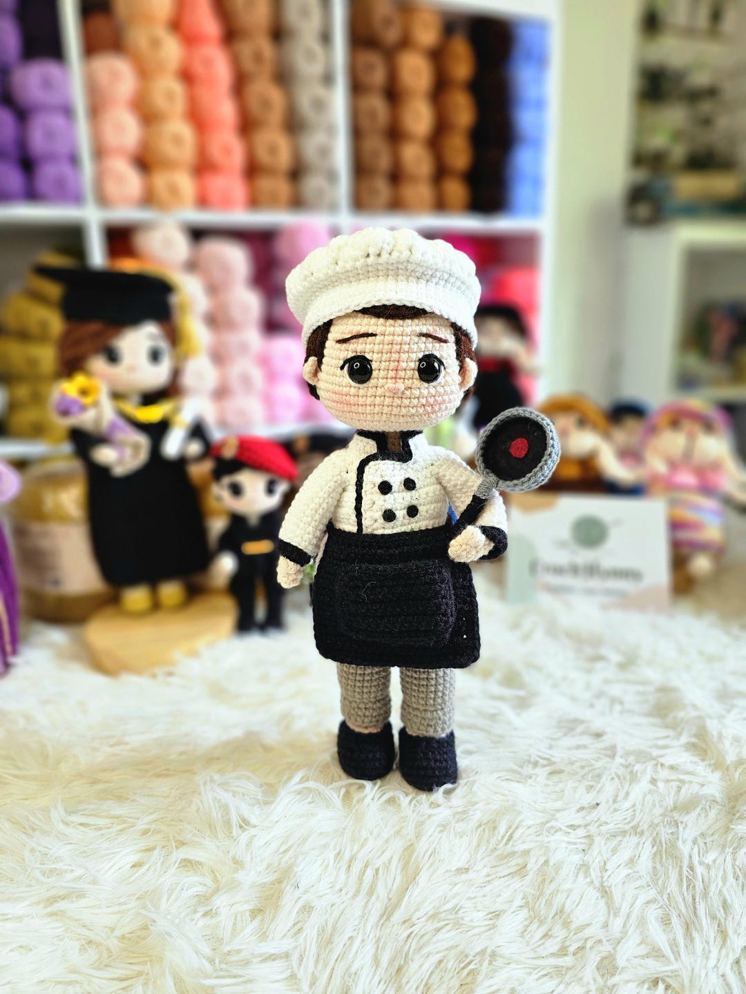 20cm Chef Amigurumi Pattern (PDF Pattern) - Etsy