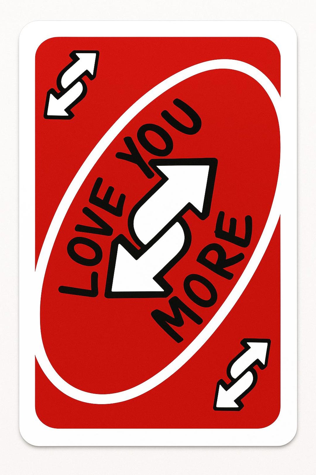 Printable UNO Card With the Text "love You More" | Digital Card | Love ...