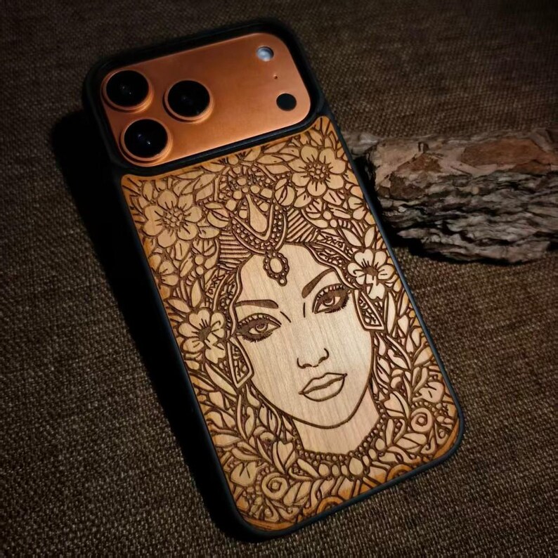 IPhone 17 Pro Max Wooden Phone Case | Solid Walnut Cherry Wood ...