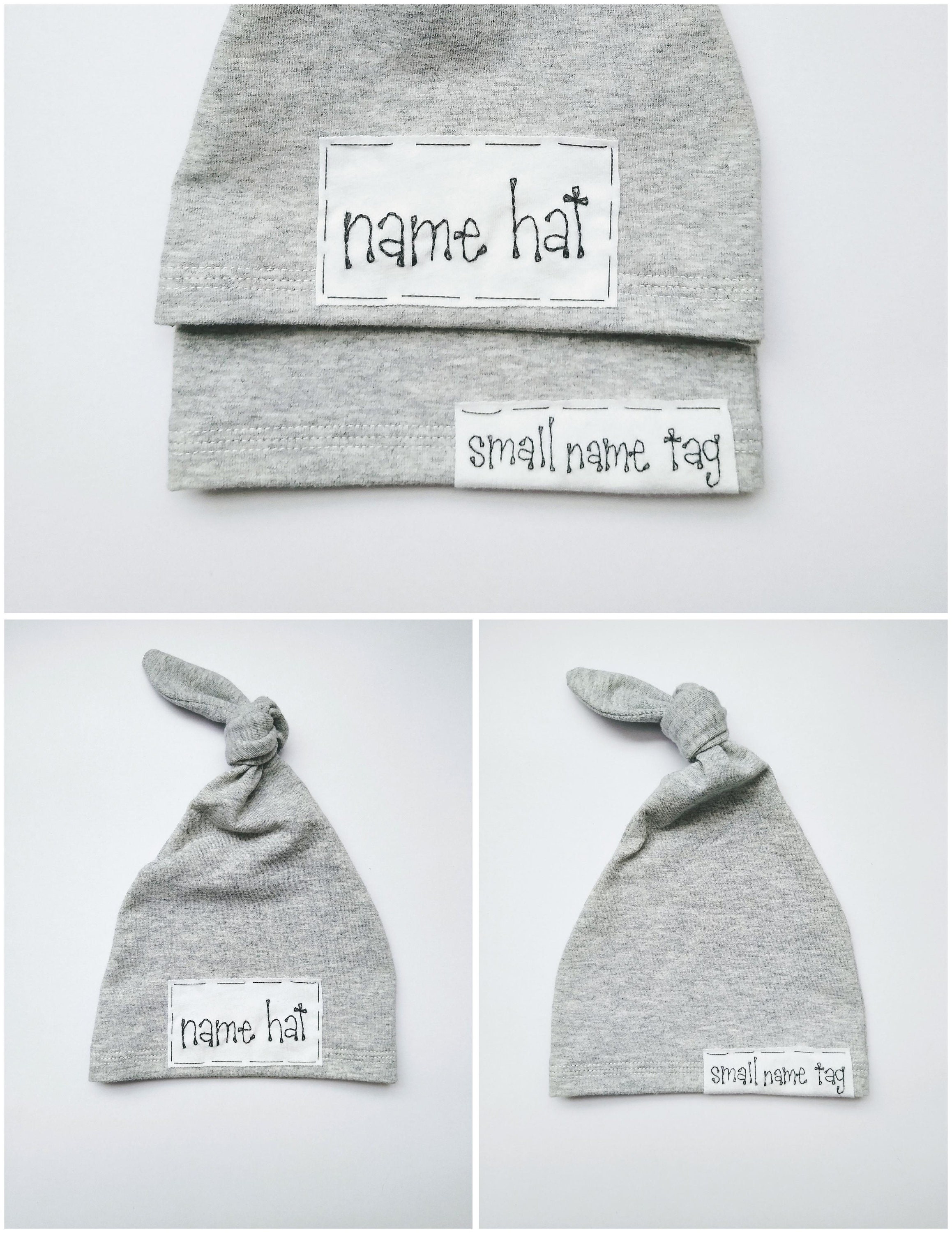 BRIGHT WHITE: Personalized Hat-baby Name Hat-newborn Name | Etsy