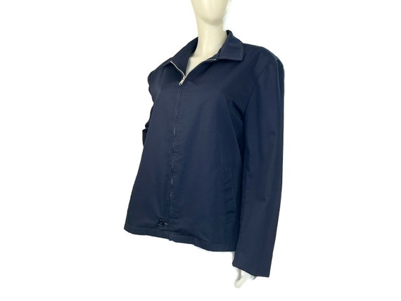 Vintage 1980s Blue Gas Station Jacket, 80s Dark Blue … - Gem