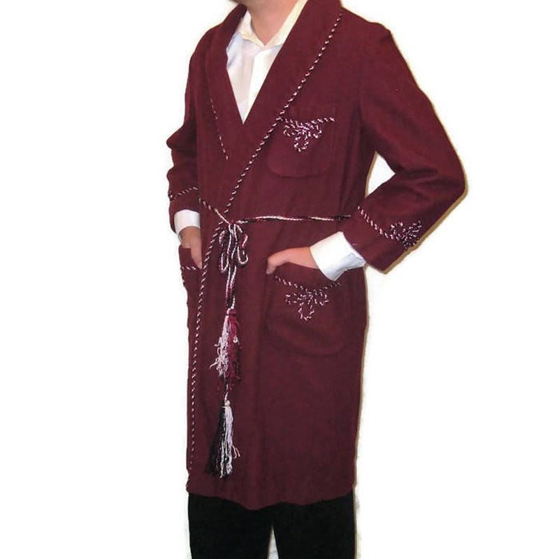 Velvet Smoking Robe - Etsy