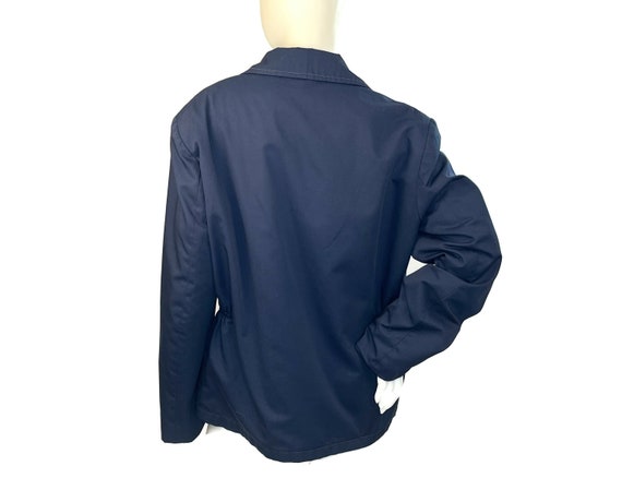 Vintage 1980s Blue Gas Station Jacket, 80s Dark Blue … - Gem