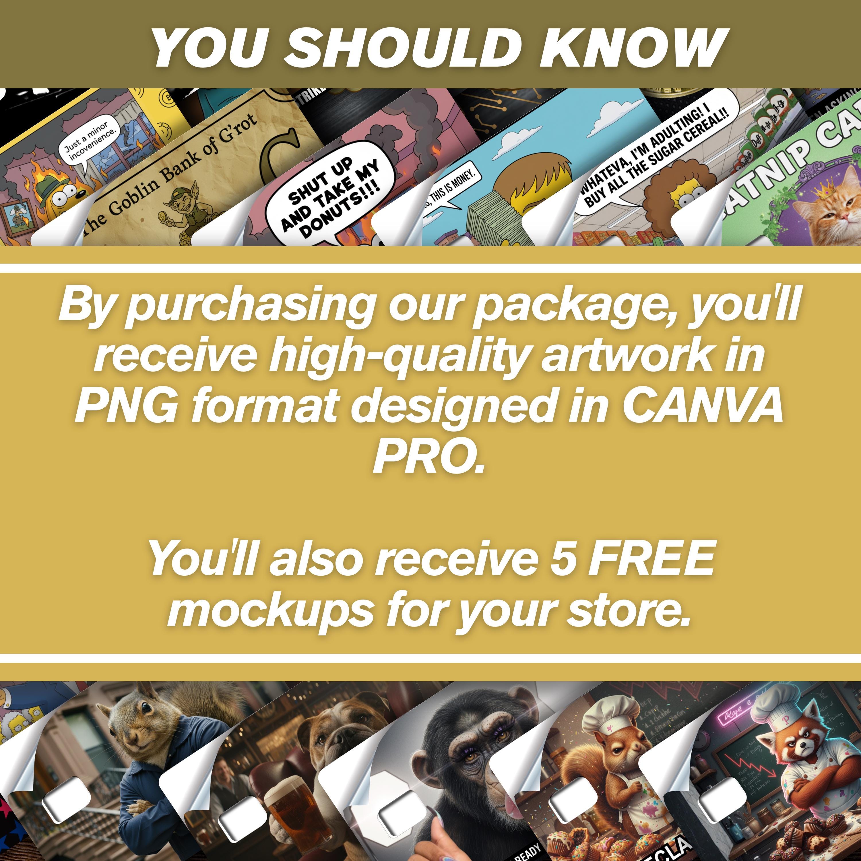 Pack of Over 120 Digital Stickers to Personalize Your Credit and Debit ...