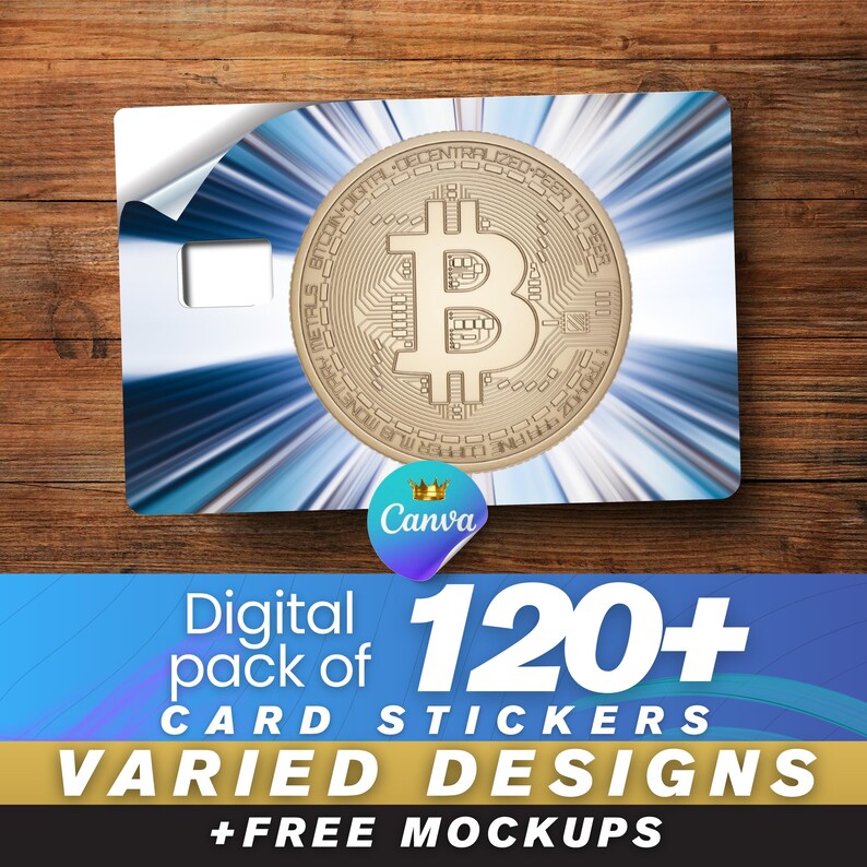 Pack of Over 120 Digital Stickers to Personalize Your Credit and Debit ...