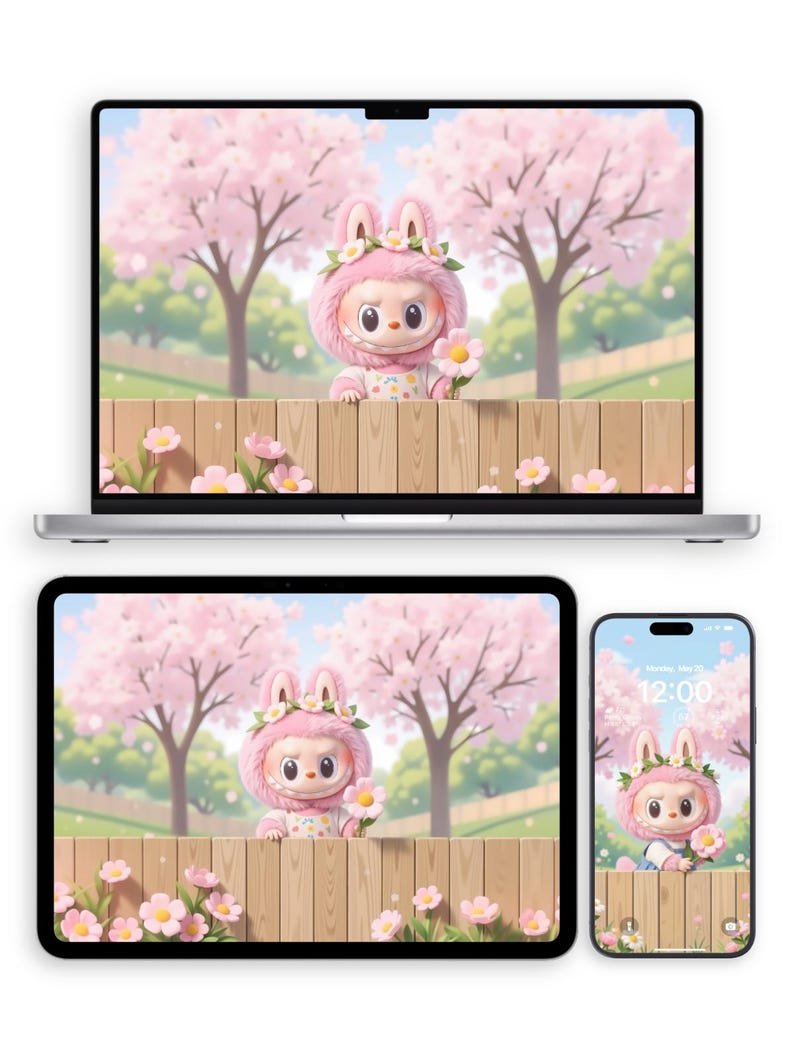 Labubu Live and Static Wallpaper Bundle of 6 | 2 Live Wallpapers + HD ...