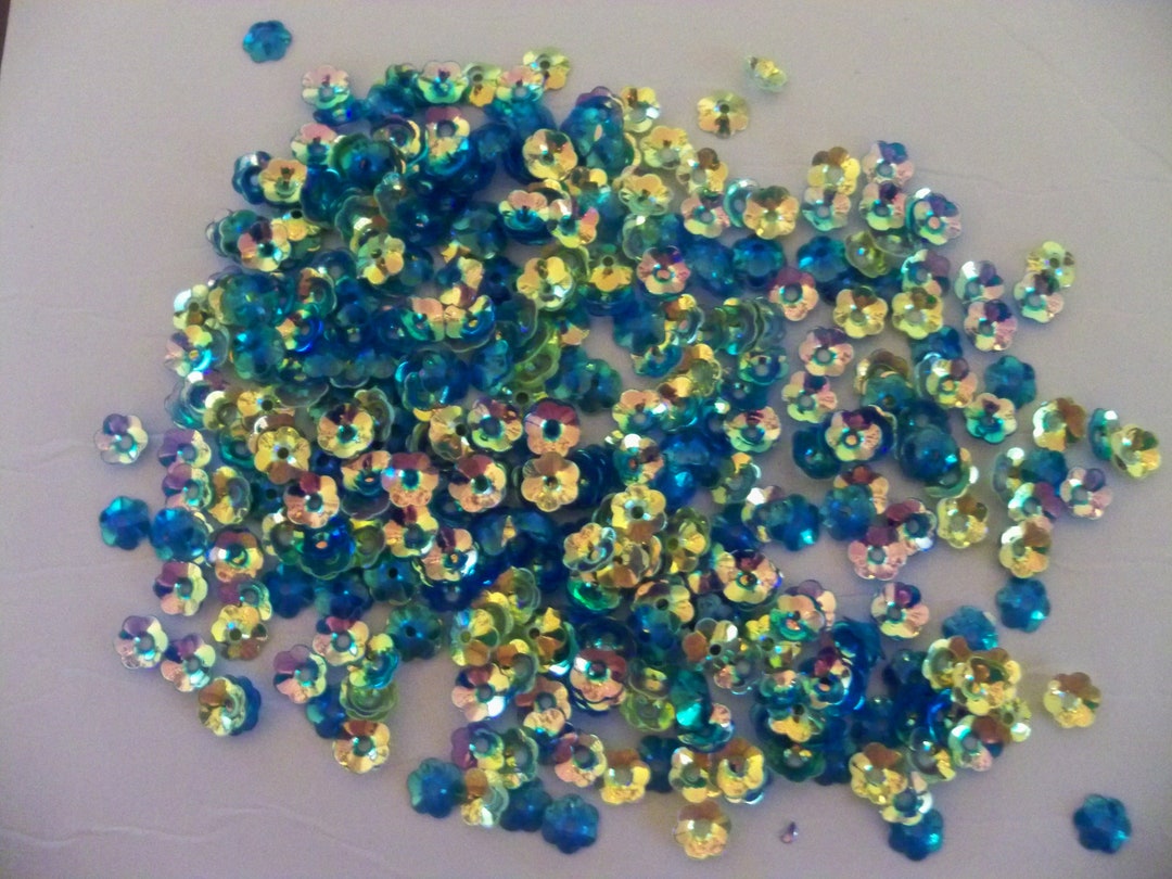 Sequins-8mm Turquoise Cup Flowers-100 Pcs. - Etsy