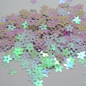 White Flower Sequins-10mm-200 PCS - Etsy