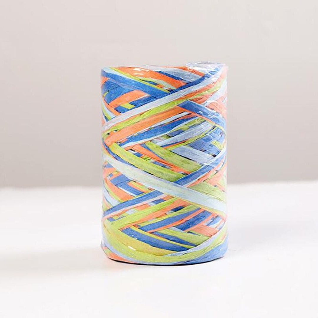 Multi Color Paper Wraphia Ribbon-color4 - 8 YARDS - Etsy
