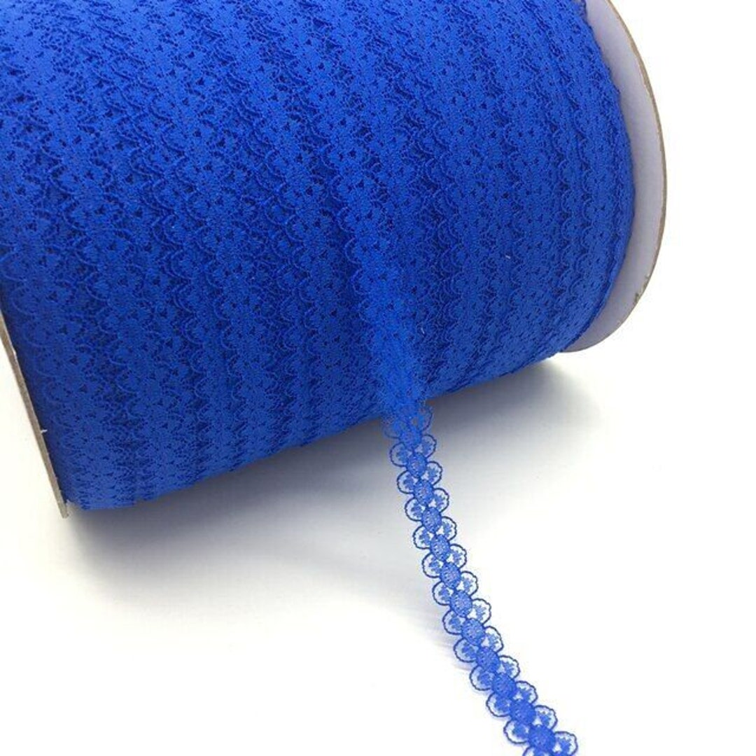Lace -blue Embroidered Lace Trim-15mm-3 YDS - Etsy