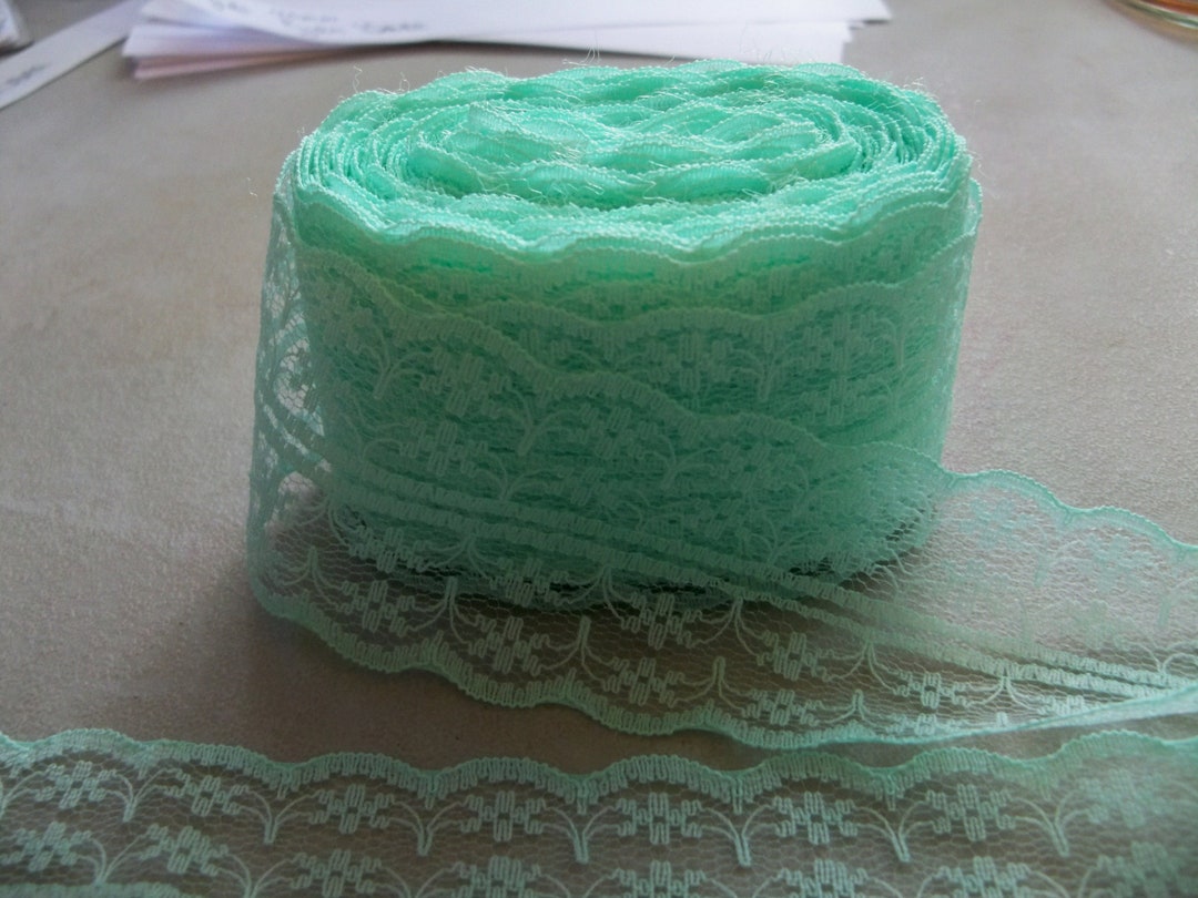 Cyan Lace 40mm (1-1/2") - 3 YDS. #L40-19 - Etsy