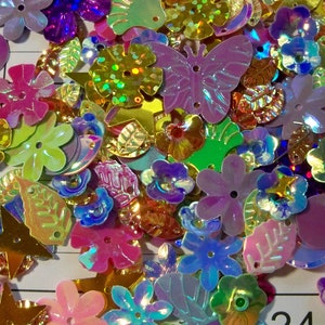 Sequins - Mixed Sizes & Styles Sequins - 5 Grams - Etsy