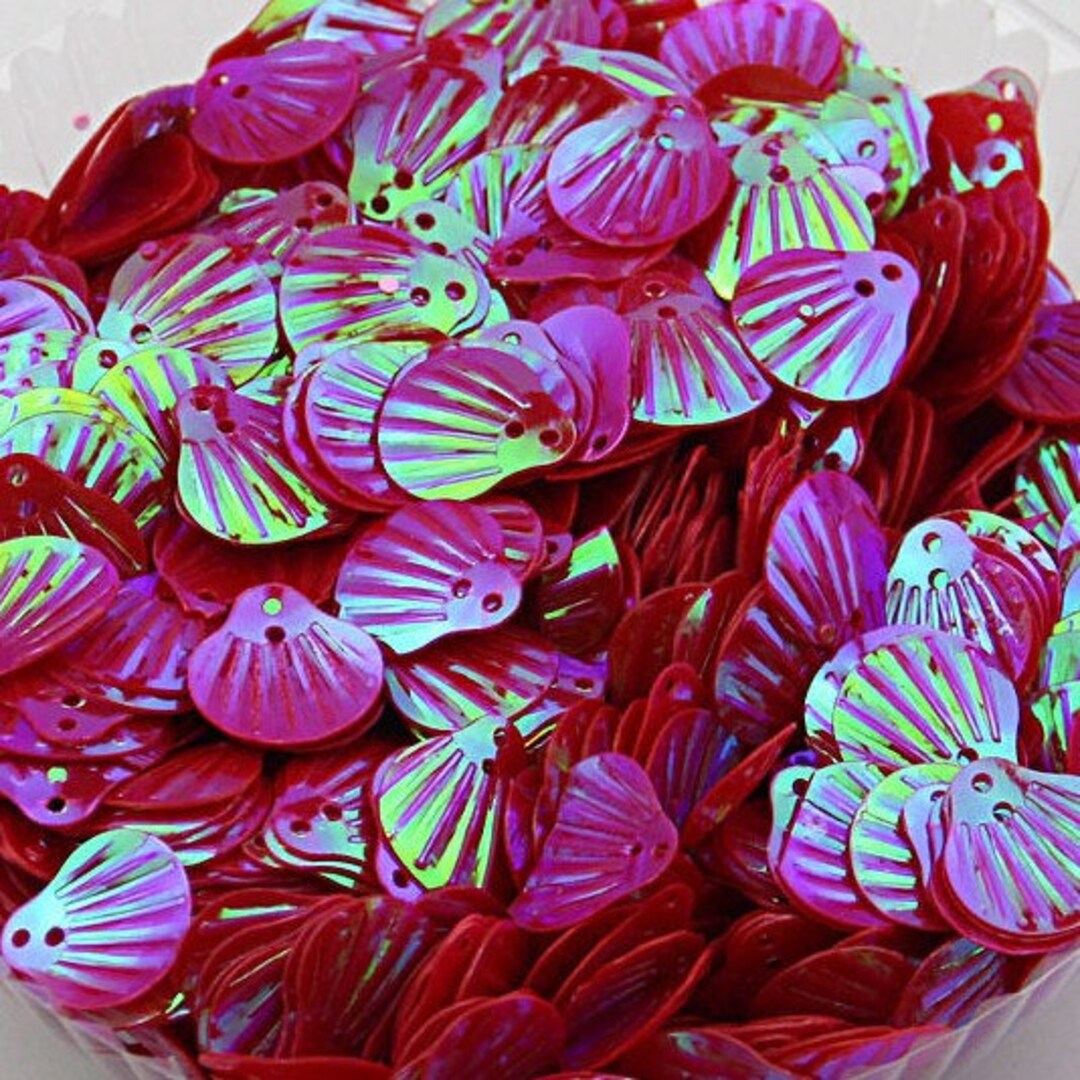 200 Pcs. Rose Sea Shell Sequins-12x14mm - Etsy