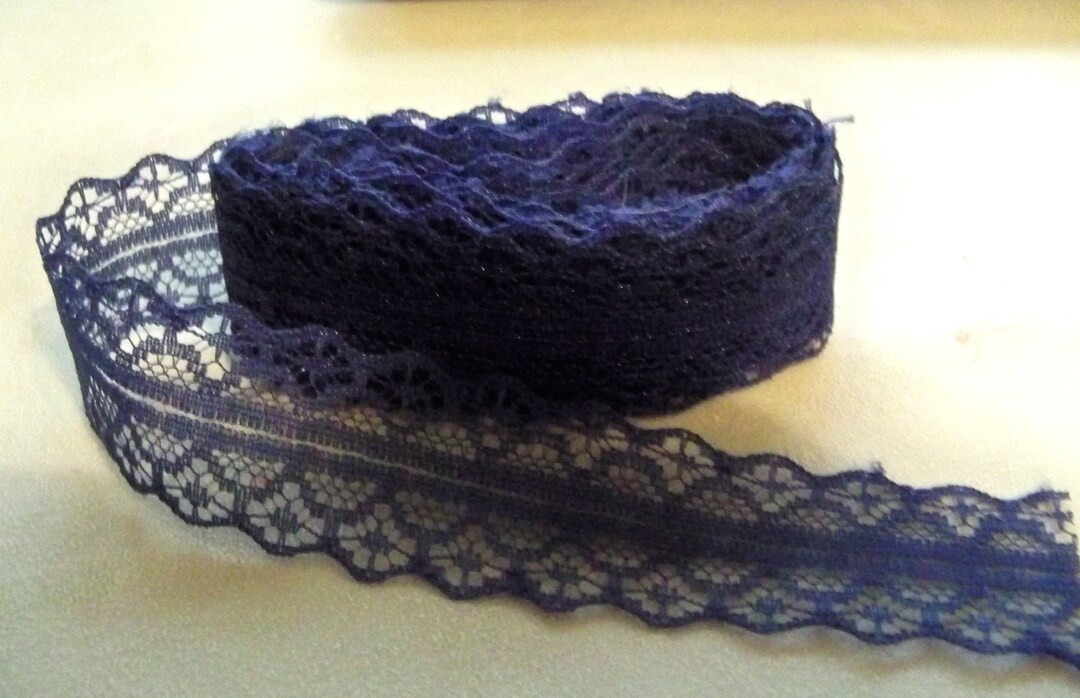 Lace - Navy Blue Lace Trim-30mm (1.18")-3 YDS. - #L30-11 - Etsy