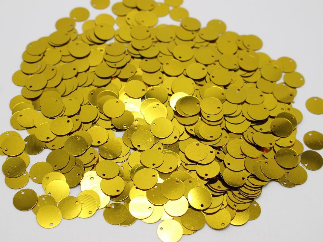 Gold Round Disk Sequin-10mm 200 PCS - Etsy