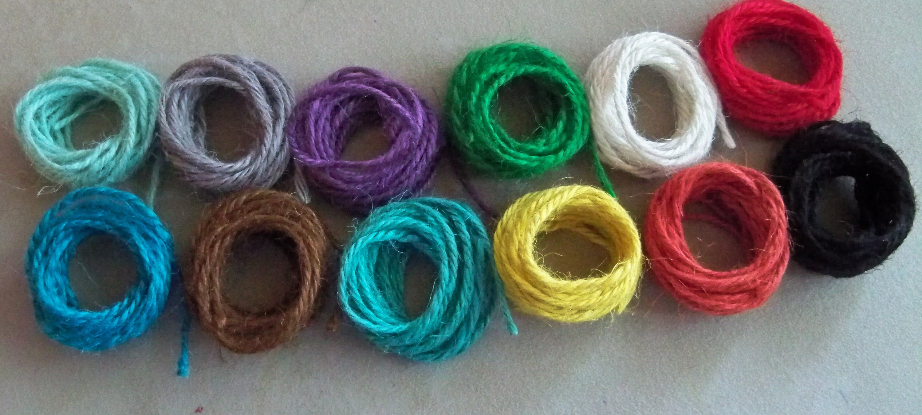 12 yds. Jute Twine Assorted Colors Collection | Etsy