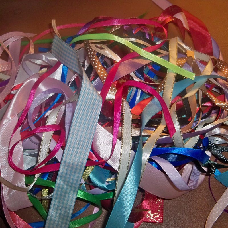 Silk Satin Ribbon Remnant - Etsy