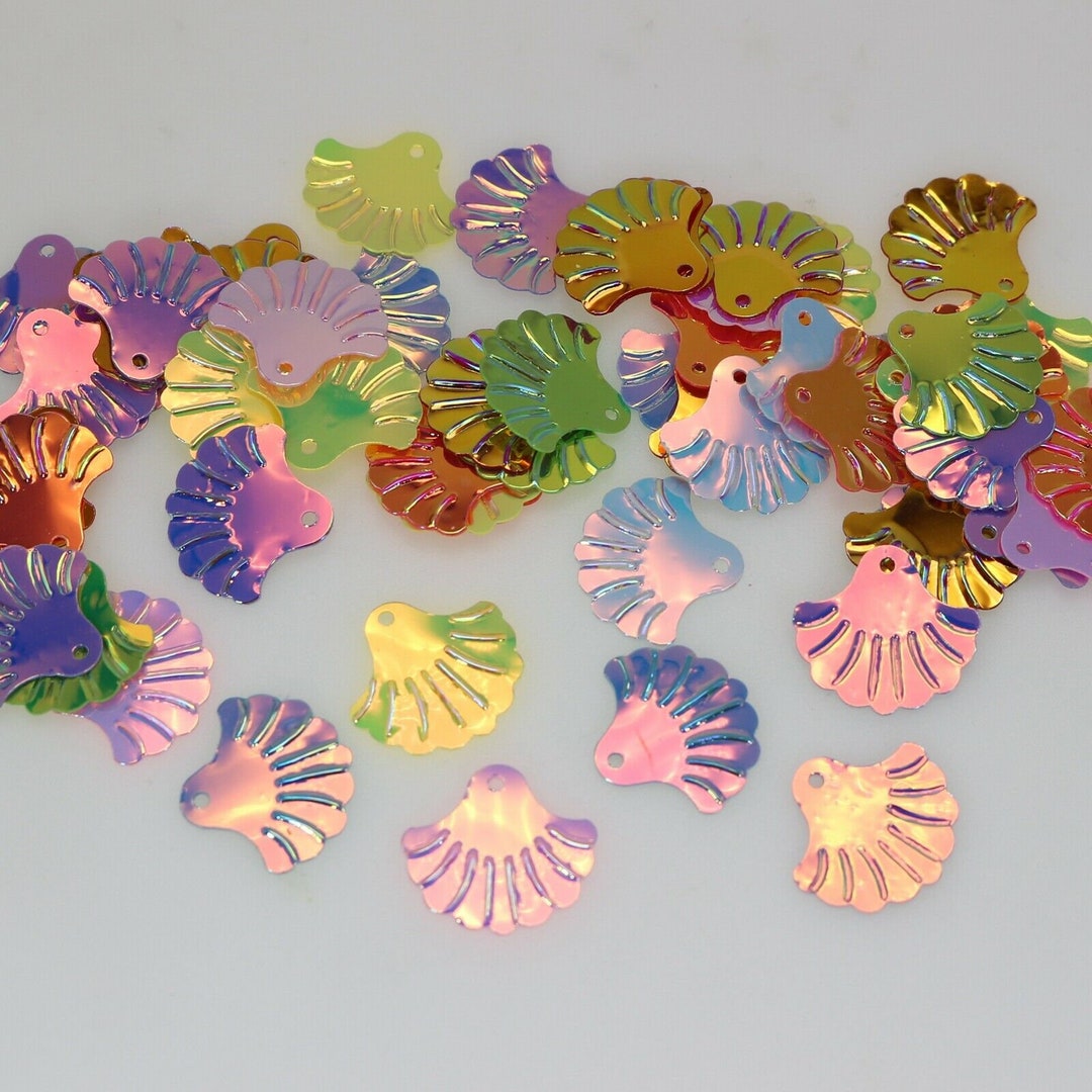 Scallop Fan Sequins-assorted Colors-15 X 14mm 100 PCS - Etsy