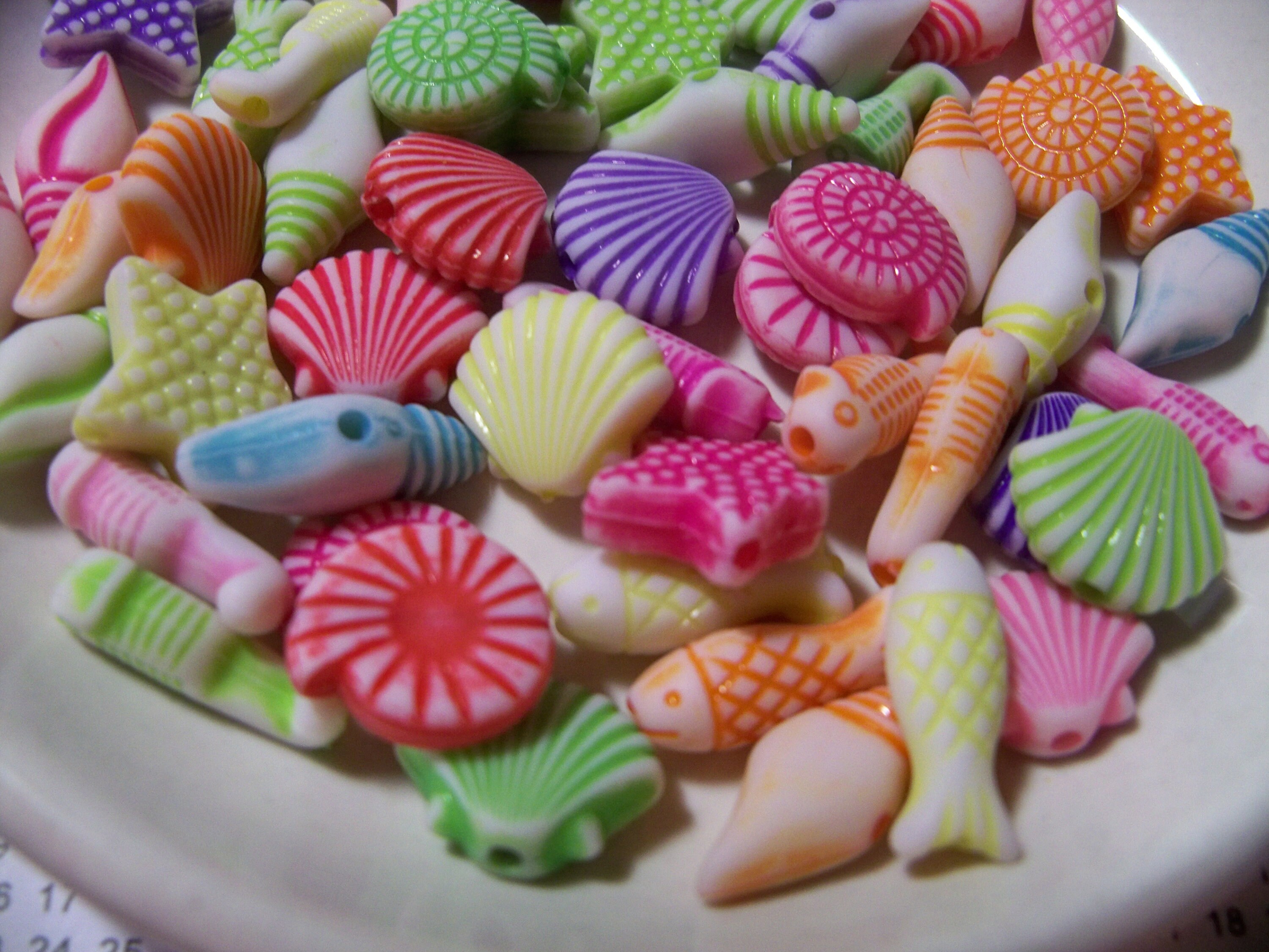 Marine Sea Shell Beads - 50 PCS - Etsy