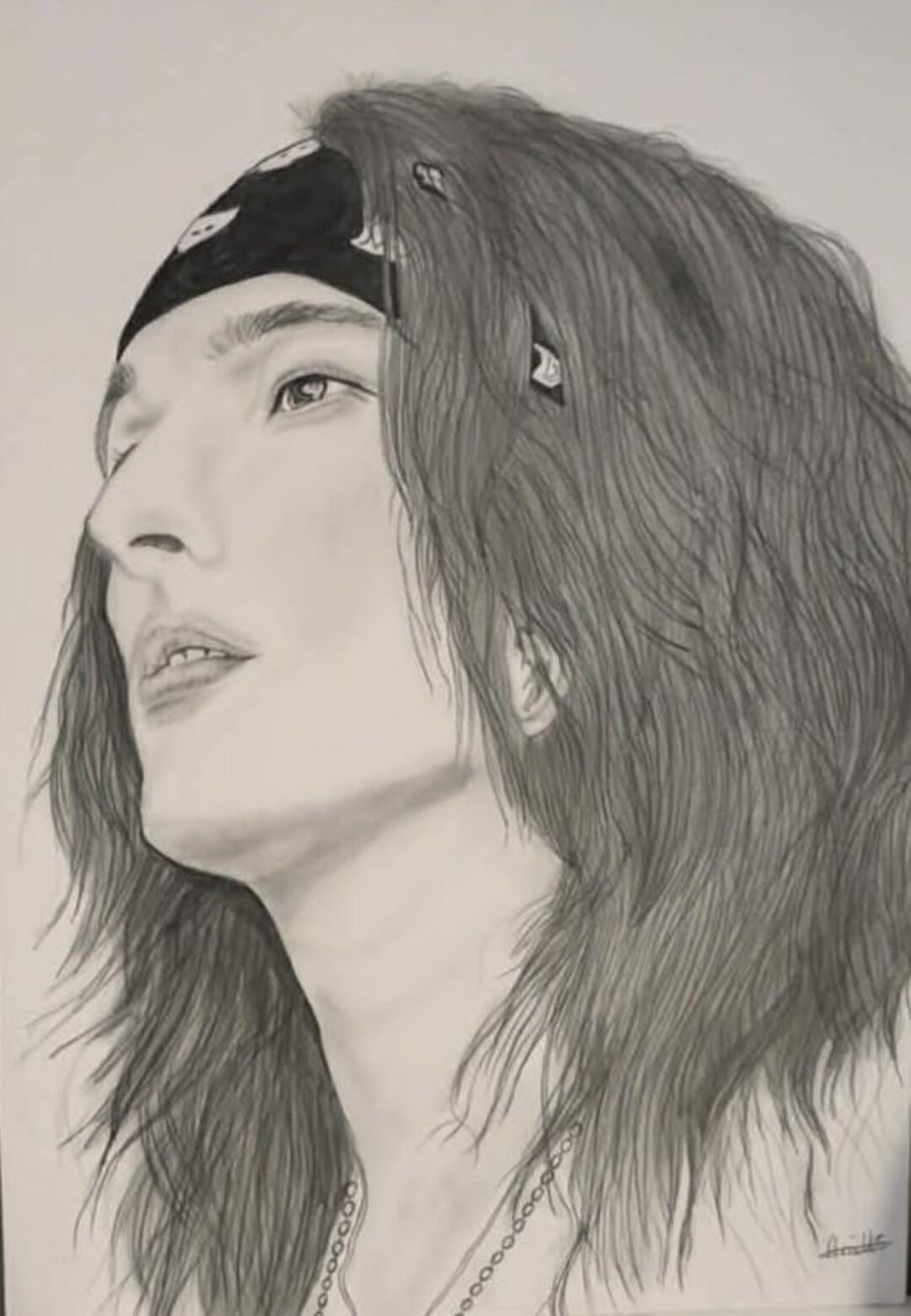 Christian Coma Black Veil Brides Drawing Print - Etsy