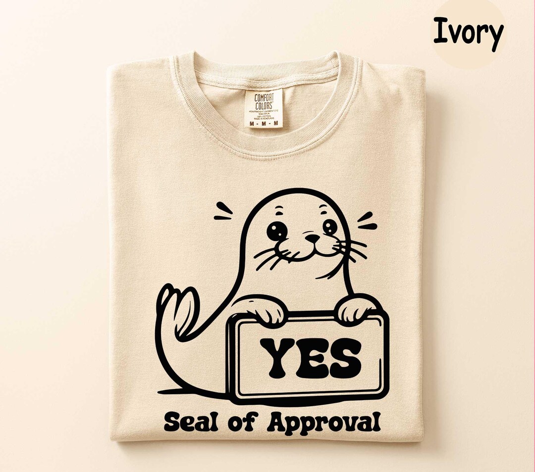Comfort Colors® Seals of Approval Funny Vintage Shirt, Retro Seal T ...