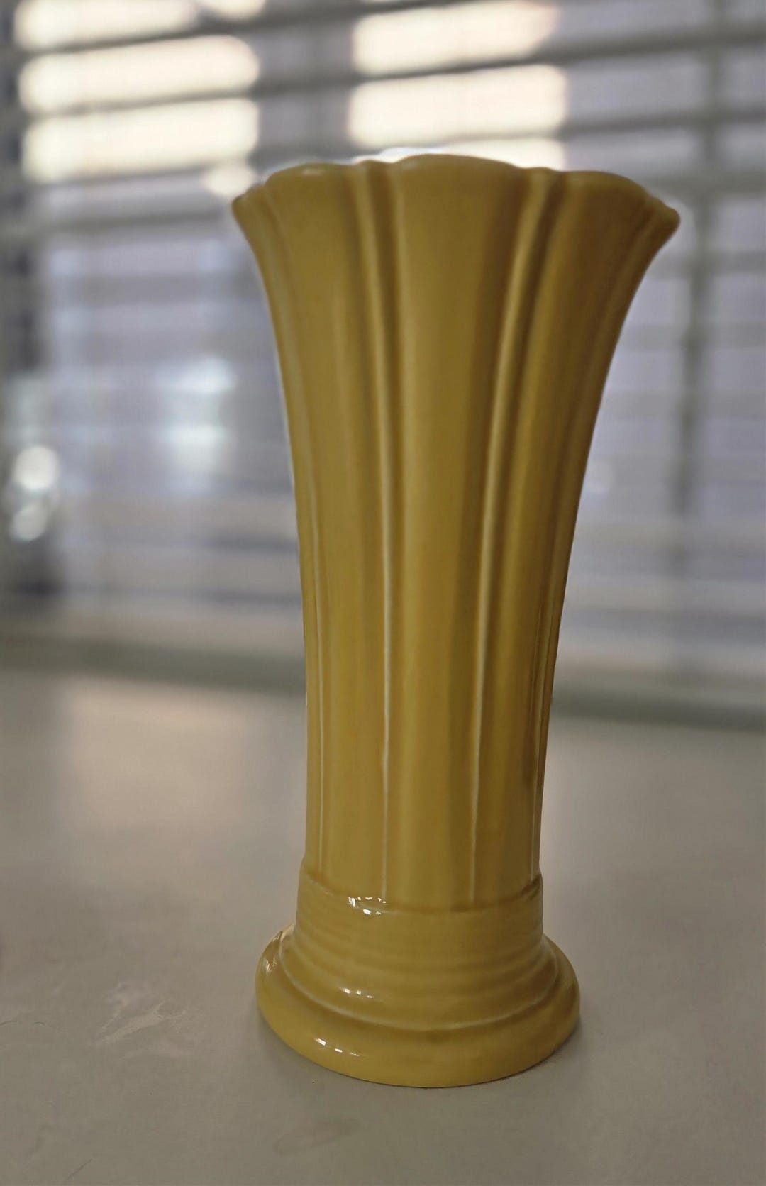 Fiestaware Sunflower Yellow Fluted Vase – Medium - Etsy