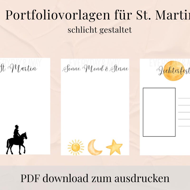 St. martin portfolio vorlage - Etsy.de