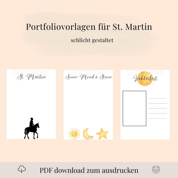 St. martin portfolio vorlage - Etsy.de